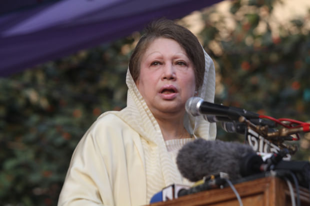 Khaleda blames AL men for temple attacks | The Daily Star