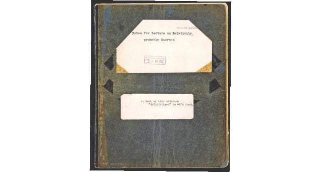 Einstein's Zurich notebook | The Daily Star