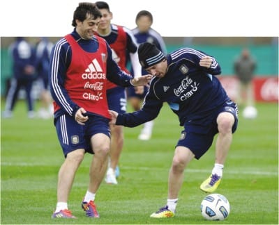 Lionel Messi in training session | The Daily Star