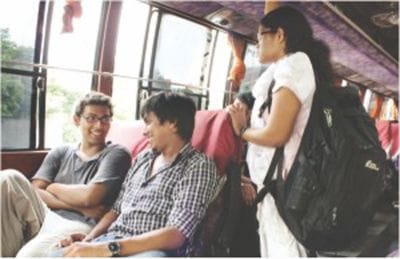 Men grab women's reserved seat in bus | The Daily Star