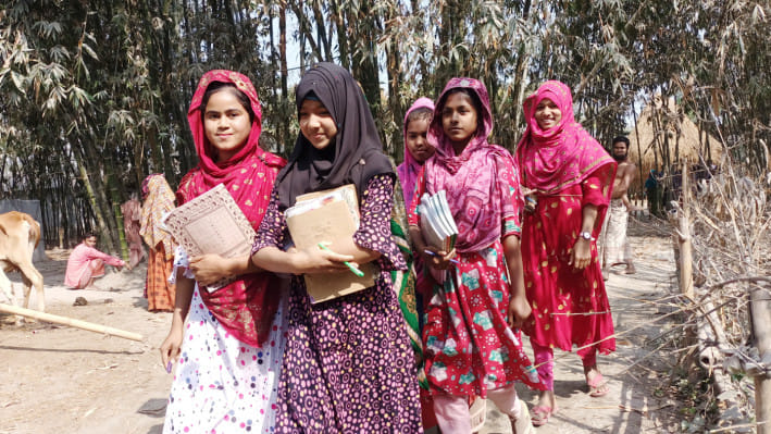 Kalikapur Char school for girls | The Daily Star