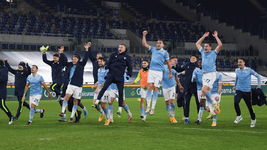 Lazio take derby honours with 3-0 win | The Daily Star