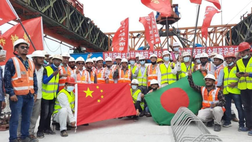 Padma Bridge: Road slab placement complete | The Daily Star
