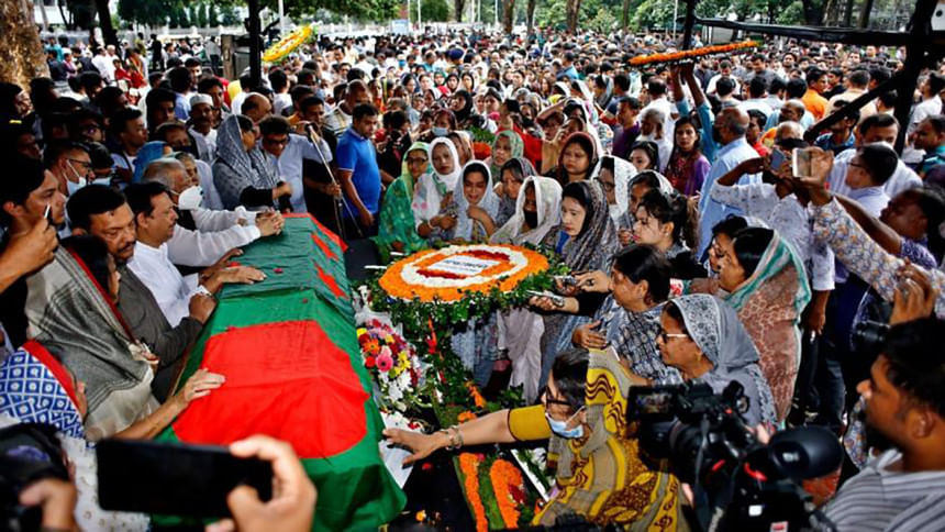 Syeda Sajeda Chowdhury laid to eternal rest | The Daily Star