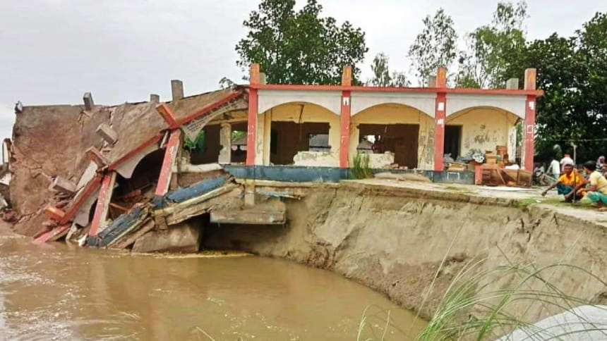 Educational institution lost to erosion by Brahmaputra | The Daily Star