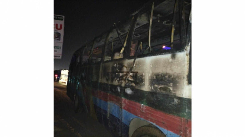 Six buses set on fire | The Daily Star