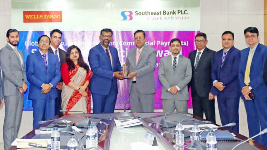 Southeast Bank wins award from Wells Fargo | The Daily Star