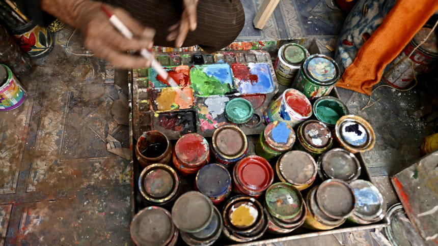 Fading colours: Bangladesh's threatened rickshaw art | The Daily Star