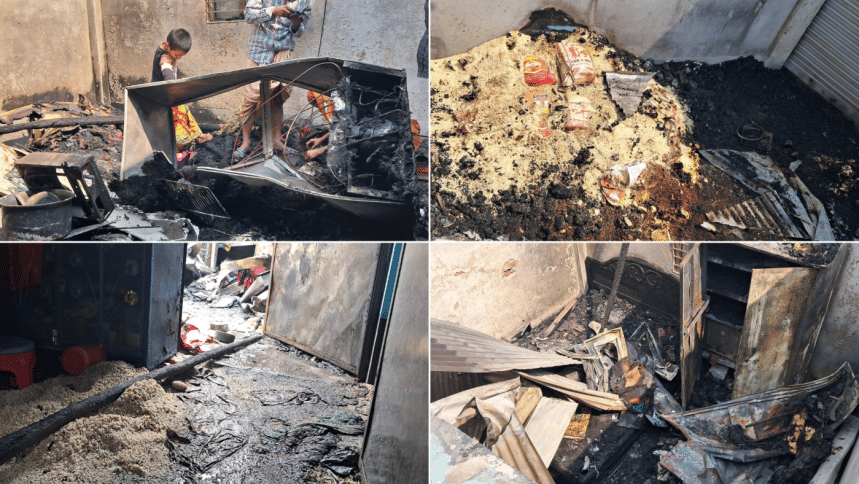 12 houses, shop burnt in fire | The Daily Star