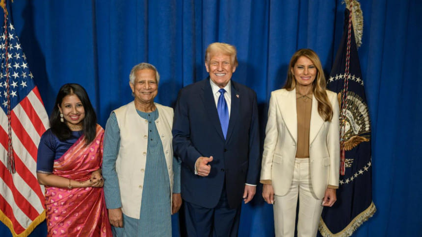 Trump, Melania host Yunus, daughter at New York reception | The Daily Star