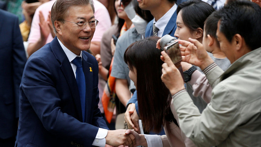 Moon Wins South Korea Election By Landslide Exit Poll