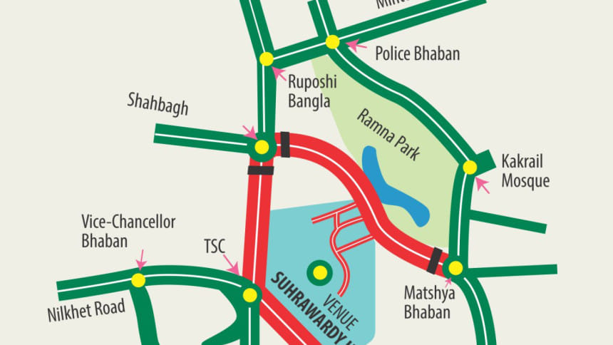 Beware of traffic disruption today | The Daily Star