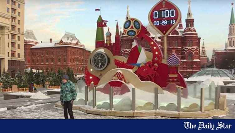 Countdown clock in Russia marks 100 days before the World Cup | The ...