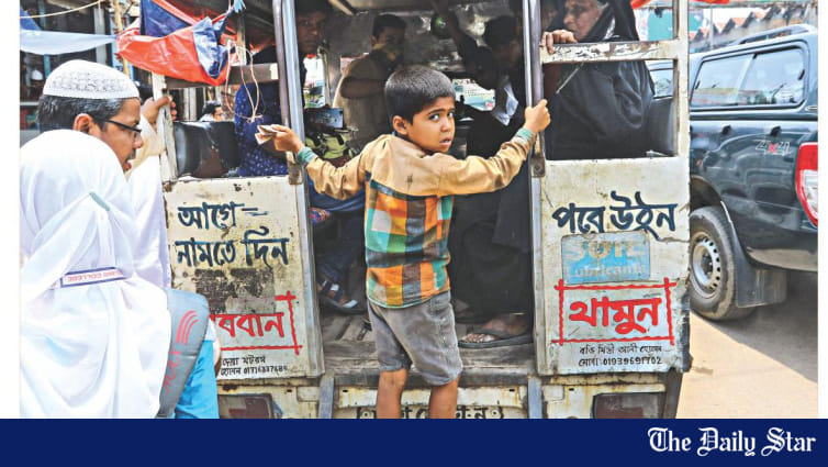 Six-year-old human hauler attendant! | The Daily Star