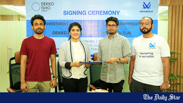 Signing ceremony for Dekko ISHO Group and Markopolo.ai | The Daily Star