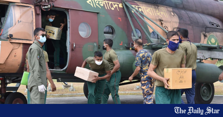 Army flies in relief to 360 families in remote Bandarban hills | The ...