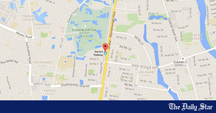 Late-night gridlock as workers block road in Banani | The Daily Star