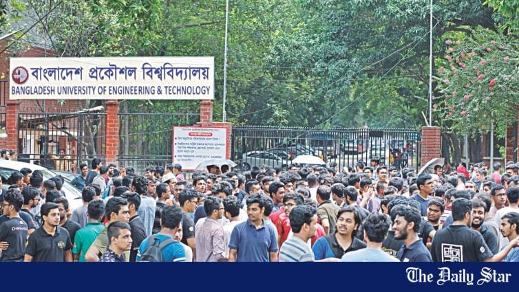 Buet students return to class after a week | The Daily Star