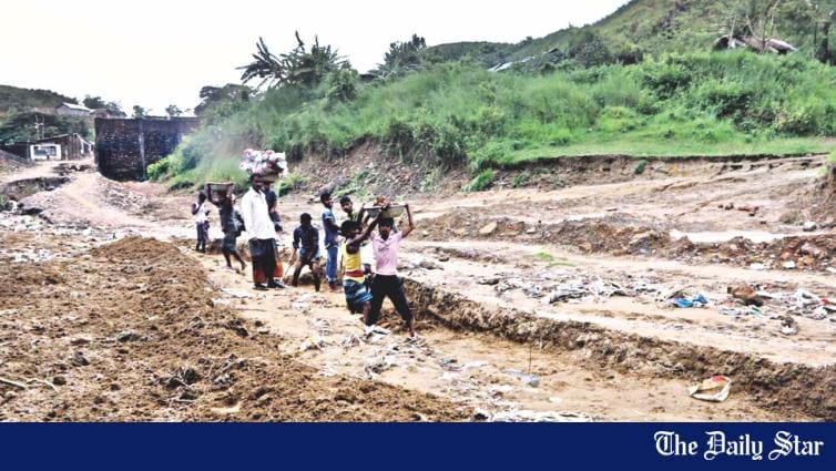 CCC 'cutting' hill to make road | The Daily Star