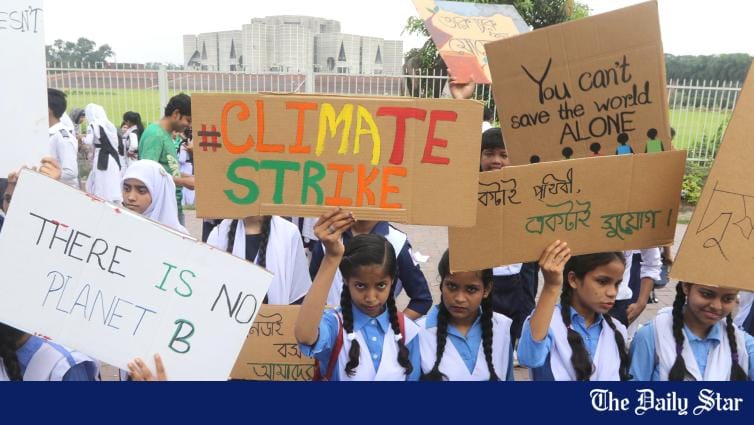 Children join global climate strike in Dhaka | The Daily Star
