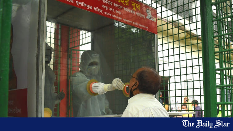 Mushfiqur helps set up four sample collection booths in Bogura | The ...