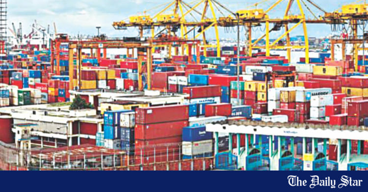 Piled-up import containers congest Ctg port | The Daily Star