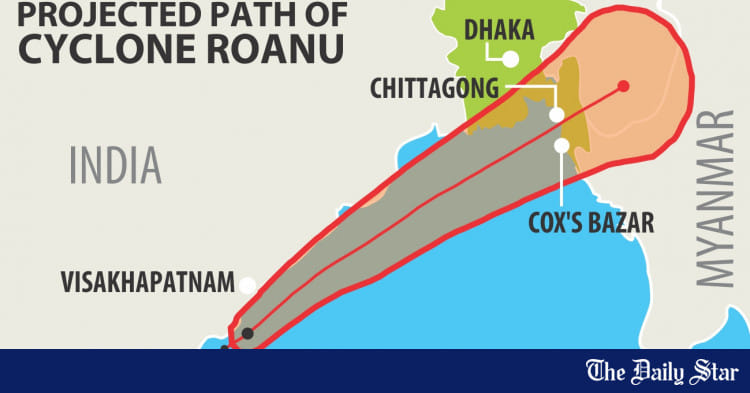 Cyclone Roanu getting closer | The Daily Star
