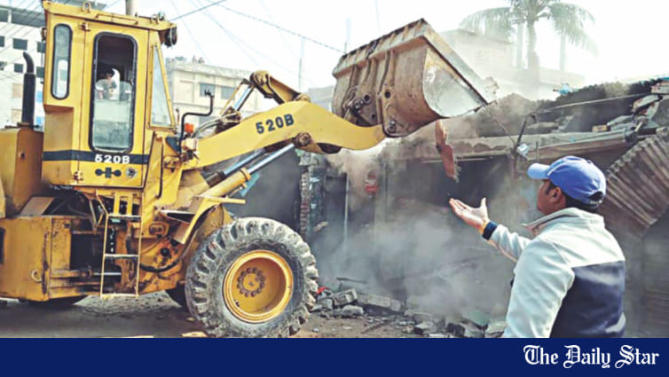 RHD removes 200 illegal set-ups in Pabna bus terminal area | The Daily Star