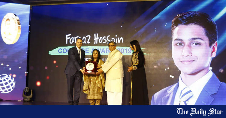 UNO Farida gets Faraaz Hossain Courage Award 2019 | Daily Star