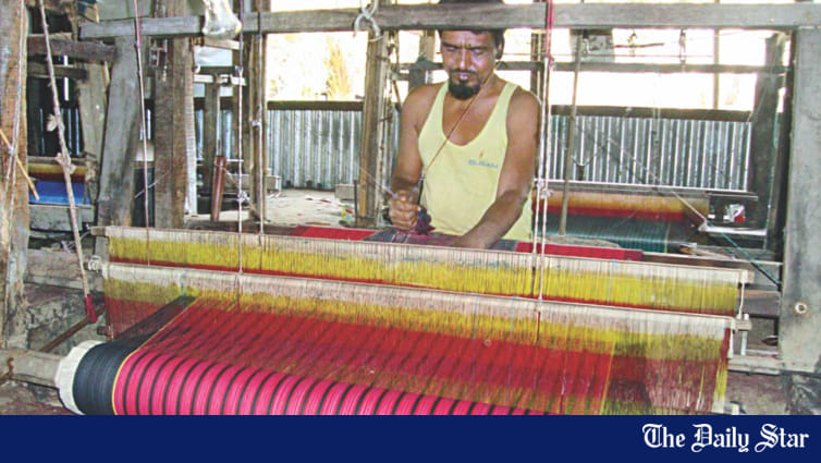 Handlooms hang by a thread