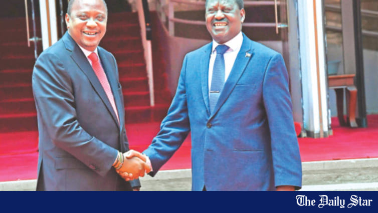 A historic handshake | The Daily Star