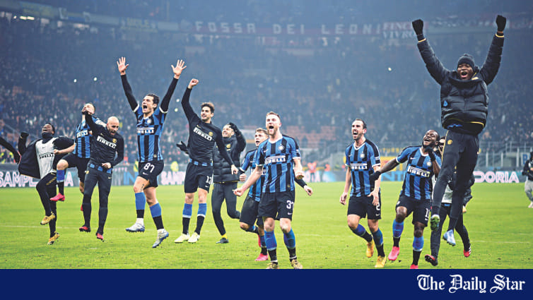 Inter win derby to move to top | The Daily Star