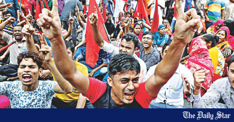 Minimum Wage of Tk 8,000: RMG workers stage demos in capital | The ...