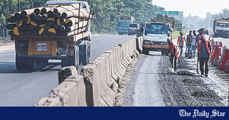 Dhaka-Chattogram Highway: Rutted within a year after completion