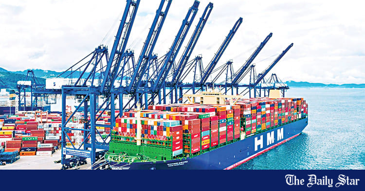 World’s biggest container ships take shape in S Korea | The Daily Star