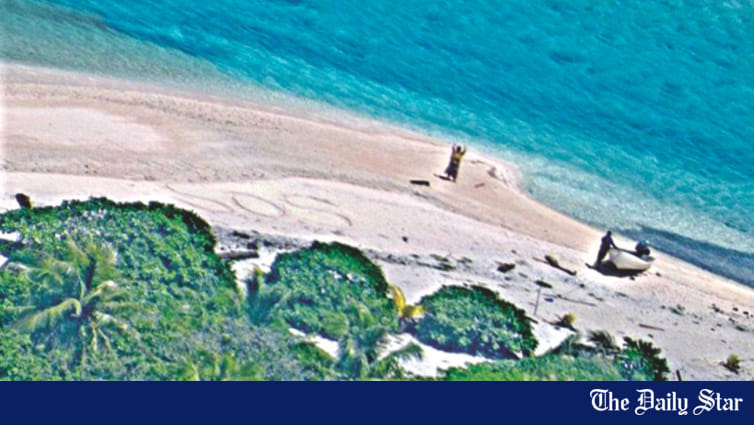SOS couple rescued from desert island | The Daily Star
