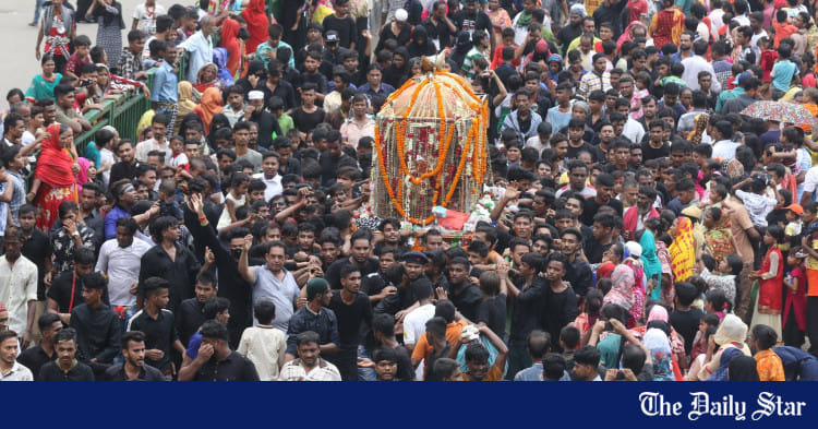 Tajia procession brought out in Dhaka | The Daily Star