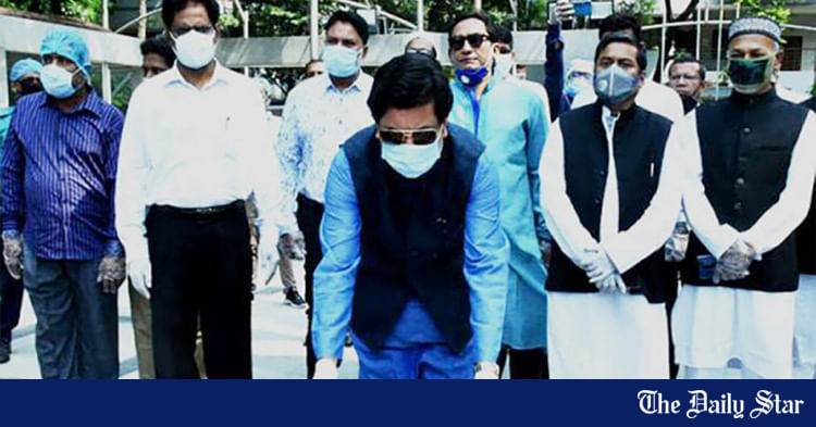 DSCC Mayor Taposh pays tribute to Bangabandhu | The Daily Star