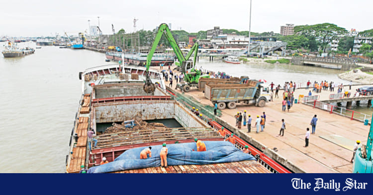 Trial use of lighter jetty begins | The Daily Star
