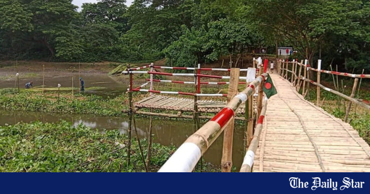 Students’ bridge on Chitra river connects 7 villages in Jhenidah | The ...