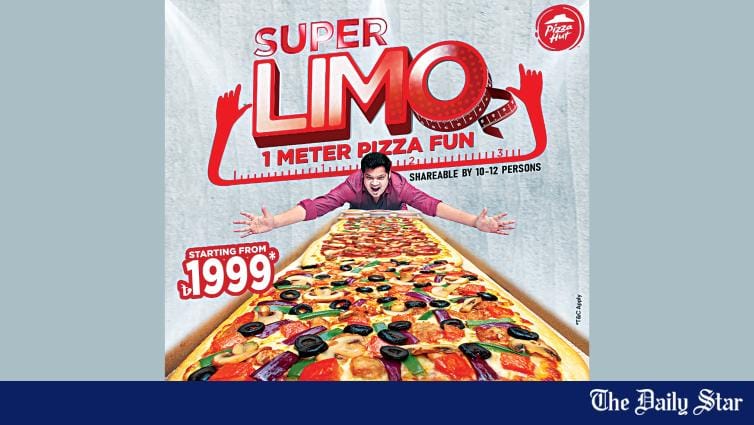 Pizza Hut launches Super Limo, in a 1-metre-long box! | The Daily Star