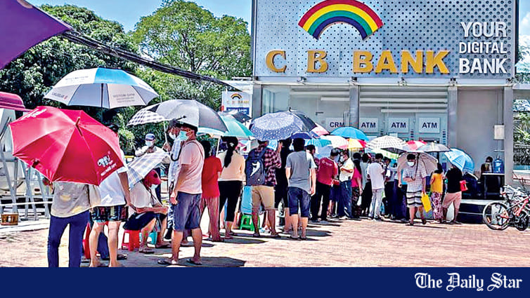 Myanmar currency drops 60pc in four weeks, economy tanks | The Daily Star