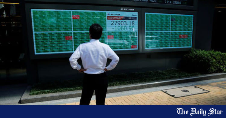 Inflation, Evergrande keep world shares on back foot | The Daily Star