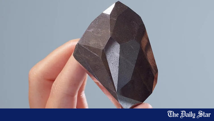 555.55-carat black diamond, likely from outer space, now in Dubai | The ...
