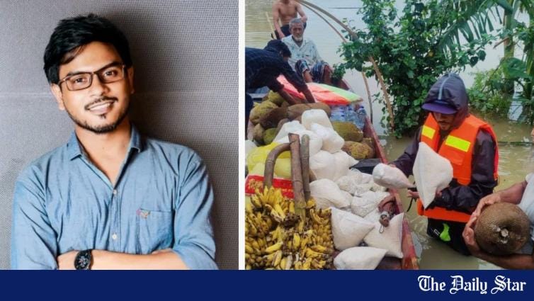 Parvez Hasan in aid of the flood-affected in Bangladesh | The Daily Star