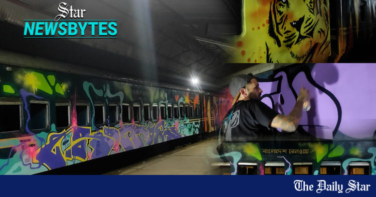 German artist paints graffiti on CU shuttle train | The Daily Star