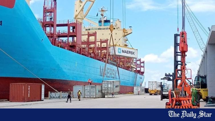 Transported via Padma Bridge, garment consignment ships out of Mongla Port