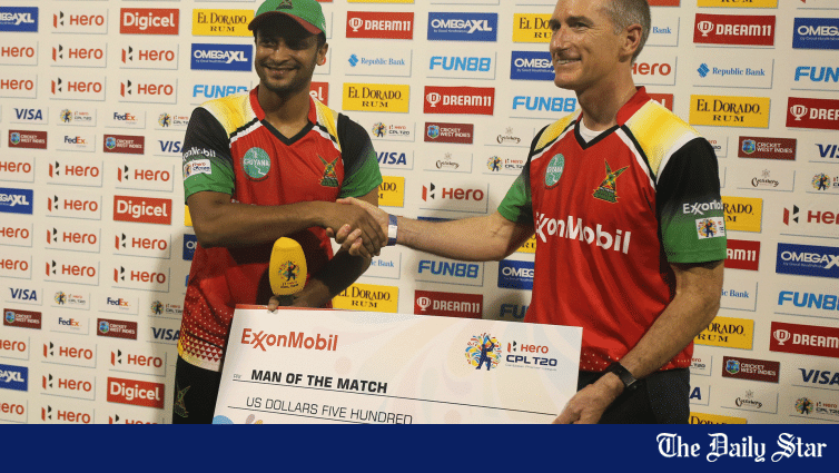 Shakib continues to shine in CPL | The Daily Star