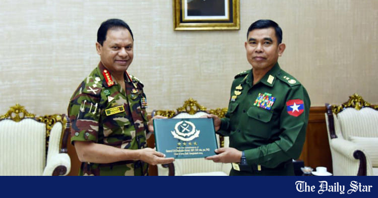 Myanmar Army delegation pays courtesy call on Bangladesh Army chief ...