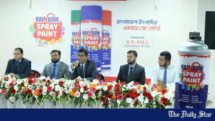 Rainbow Paints launches spray paint for Tk 600 crore local market | The ...